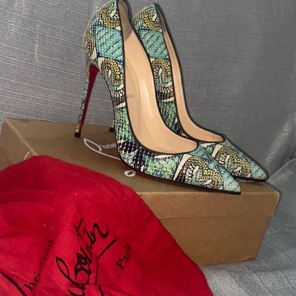 Christian Louboutin | Shoes | Refurbished Christian Louboutin Python ...